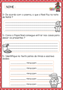 Interpretação de texto — O Natal do Noel (1.º/2.º Ano)
